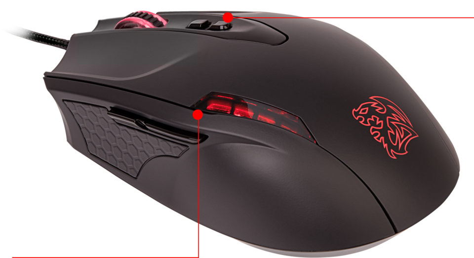 Thermaltake Tt eSPORTS Black X RGB Gaming Mouse MO-BKX-WDOOBK-01 | CA