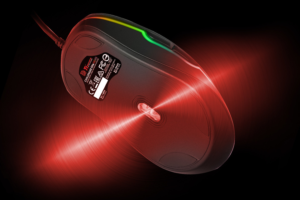 Thermaltake TteSPORTS Challenger Elite RGB Wired Keyboard and Mouse ...