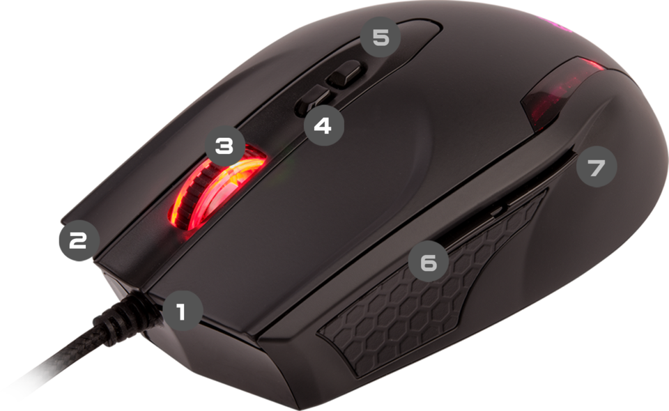 Thermaltake Tt eSPORTS Black X RGB Gaming Mouse MO-BKX-WDOOBK-01 | CA