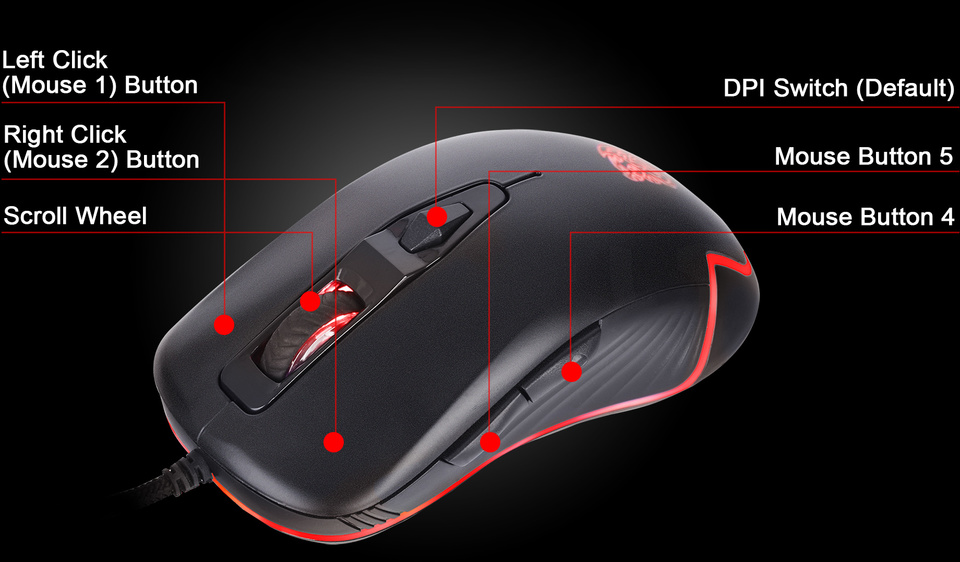 Thermaltake TteSPORTS Commander Pro Wired Keyboard and Mouse Combo CM ...