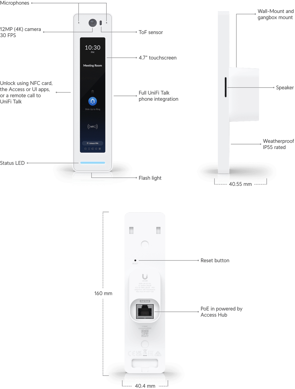 Ubiquiti UniFi UA-G2-PRO Access Reader Pro | Computer Alliance