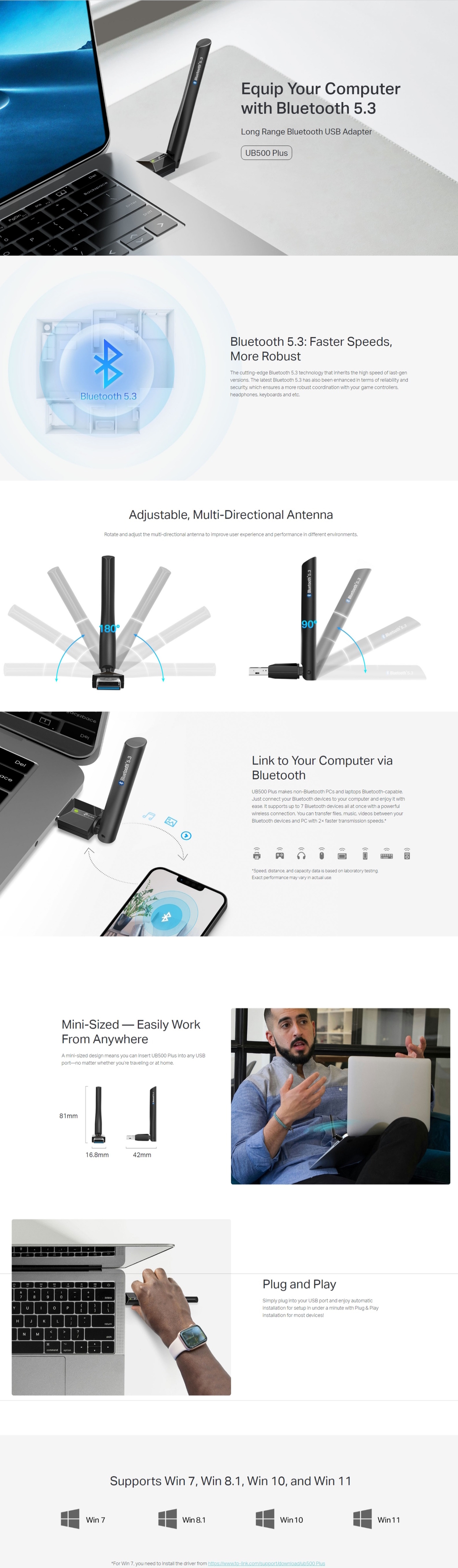 TP-Link UB500 Plus Long Range Bluetooth USB Adapter | Computer Alliance