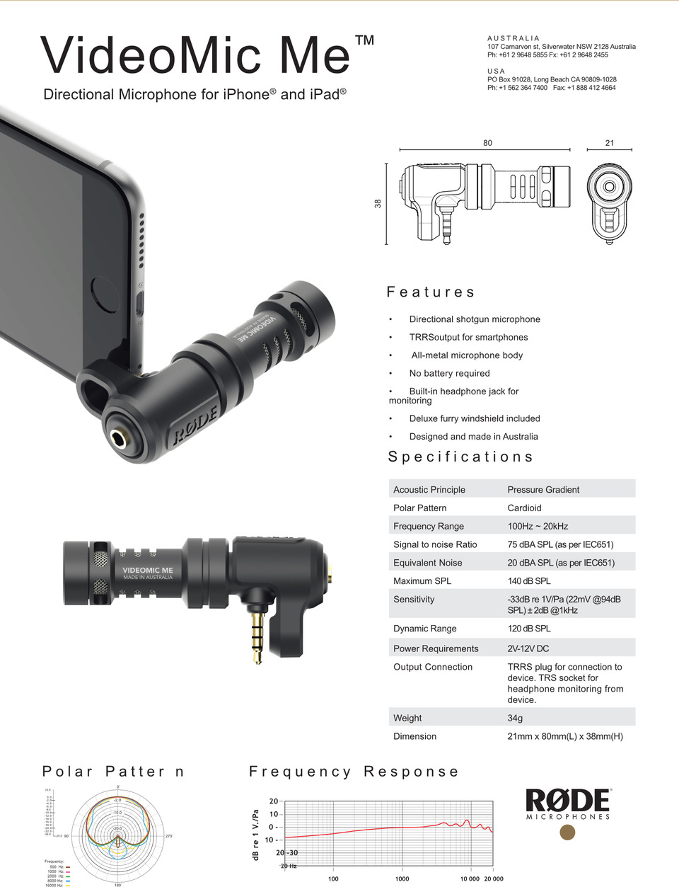 RODE VideoMic Me Compact Microphone for Mobile Devices | Computer Alliance