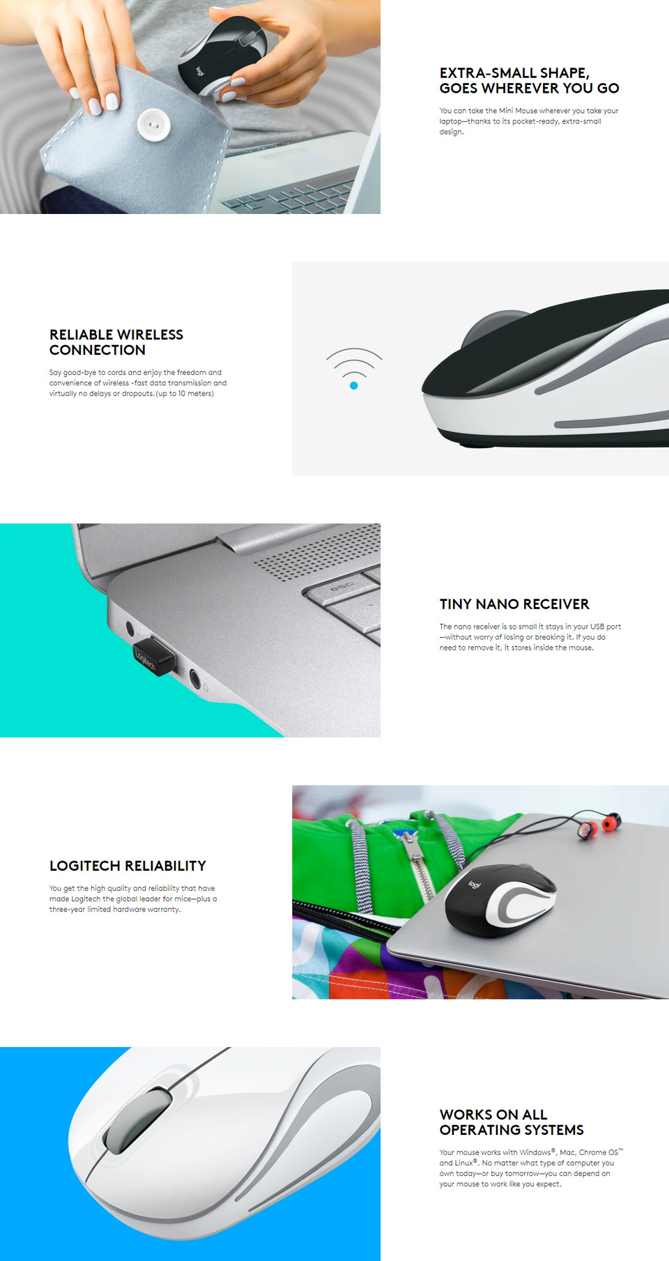 Logitech Wireless Mini Mouse M187 - Black 910-005371 | Computer Alliance