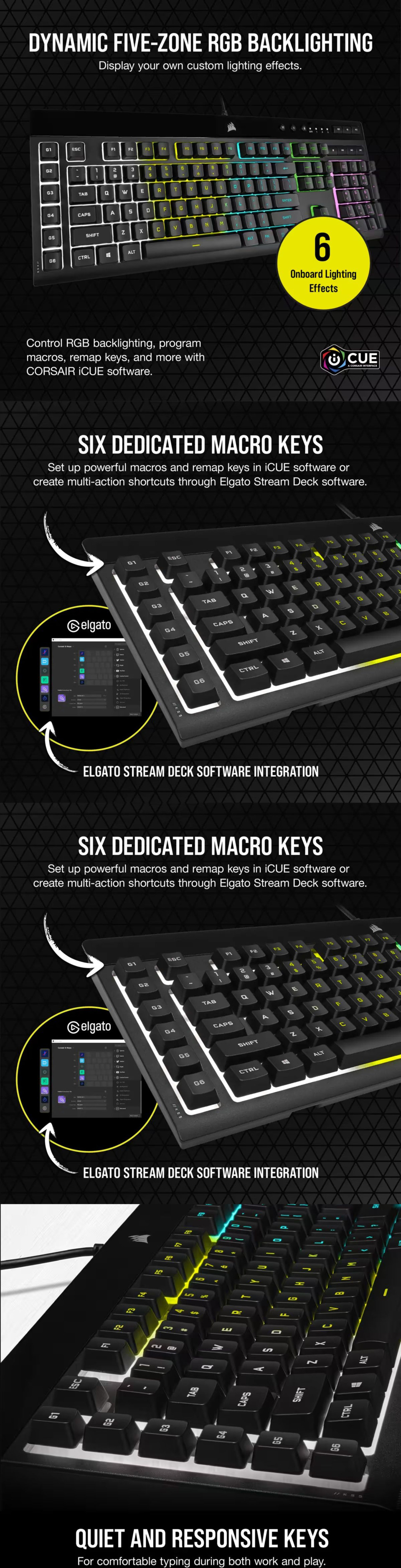 Corsair K55 RGB Pro Lite Keyboard CH-9226065-NA | Computer Alliance