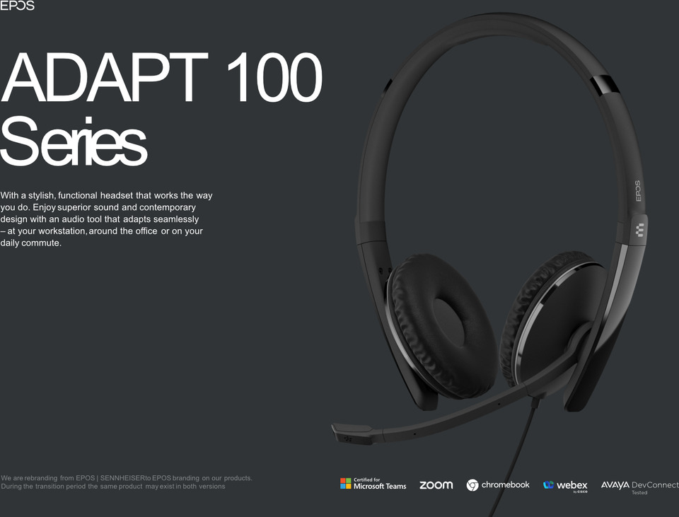 EPOS ADAPT 165 USB-C II Wired Headset | Computer Alliance