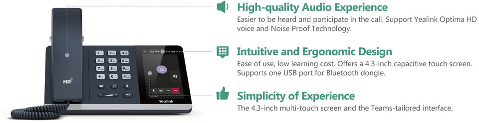 Yealink SIP-T55A Teams Edition Media Phone | Computer Alliance