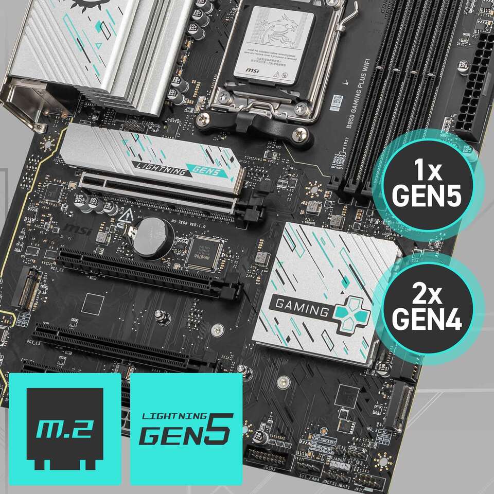 MSI AM5 ATX B850 GAMING PLUS WIFI Motherboard | Computer Alliance