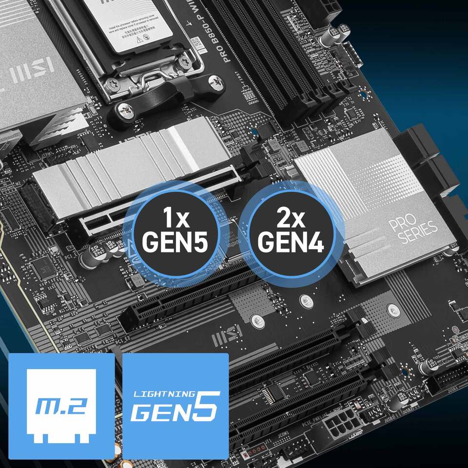 MSI AM5 ATX PRO B850-P WIFI DDR5 Motherboard | Computer Alliance