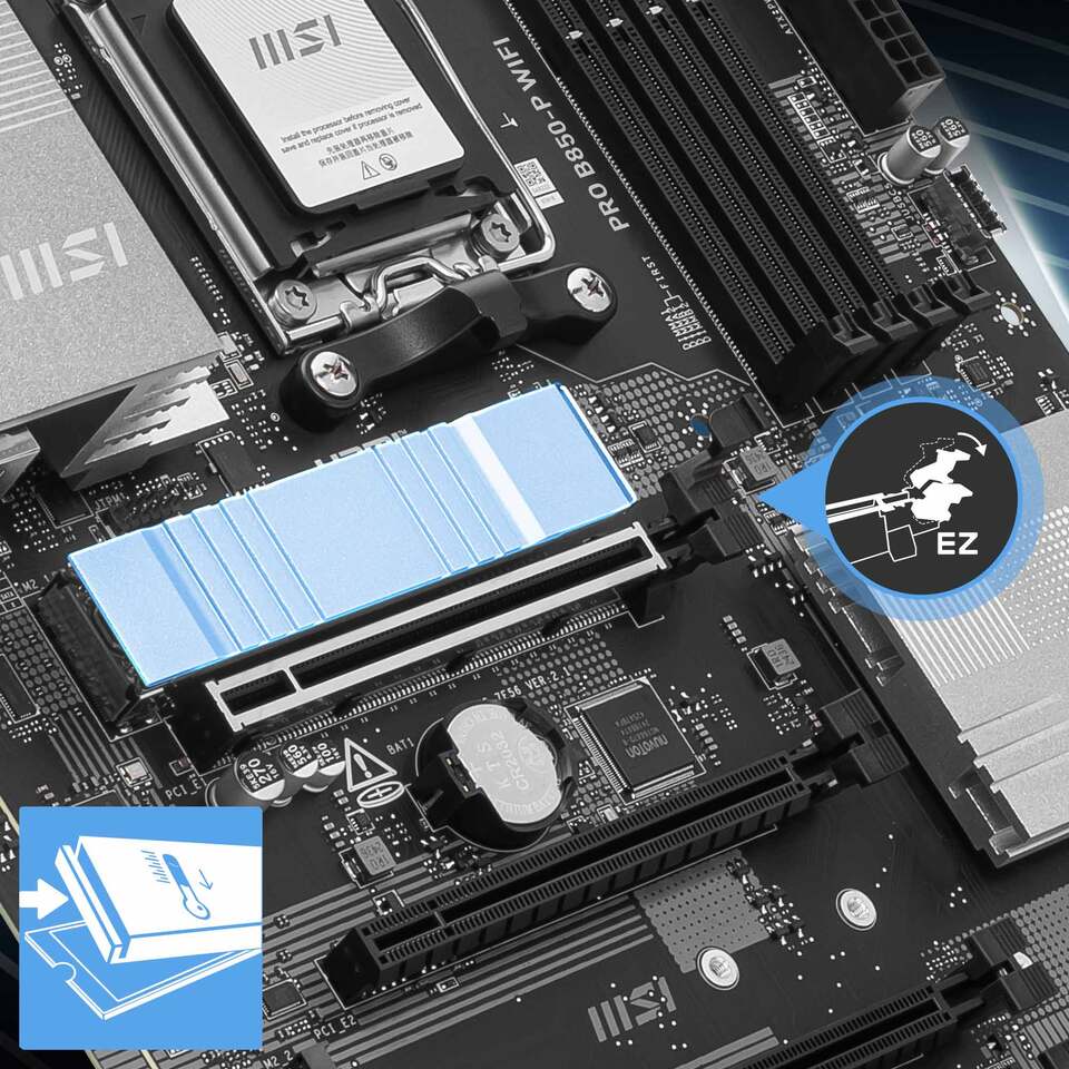 MSI AM5 ATX PRO B850-P WIFI DDR5 Motherboard | Computer Alliance