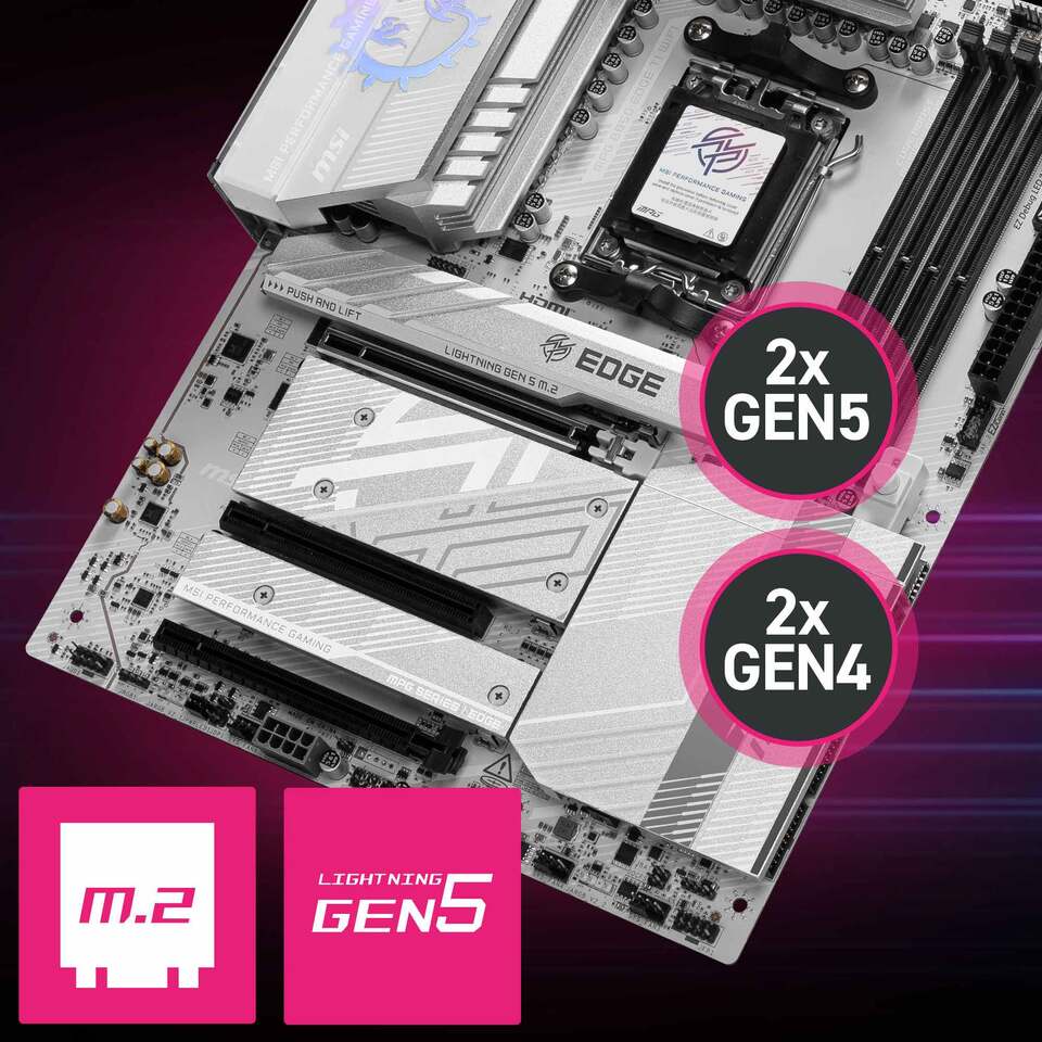 MSI AM5 ATX MPG B850 EDGE TI WIFI Motherboard | Computer Alliance