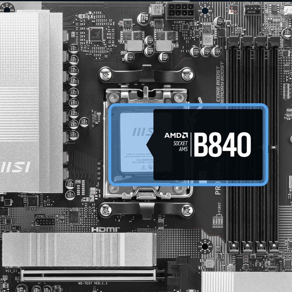 MSI AM5 ATX PRO B840-P WIFI DDR5 Motherboard | Computer Alliance