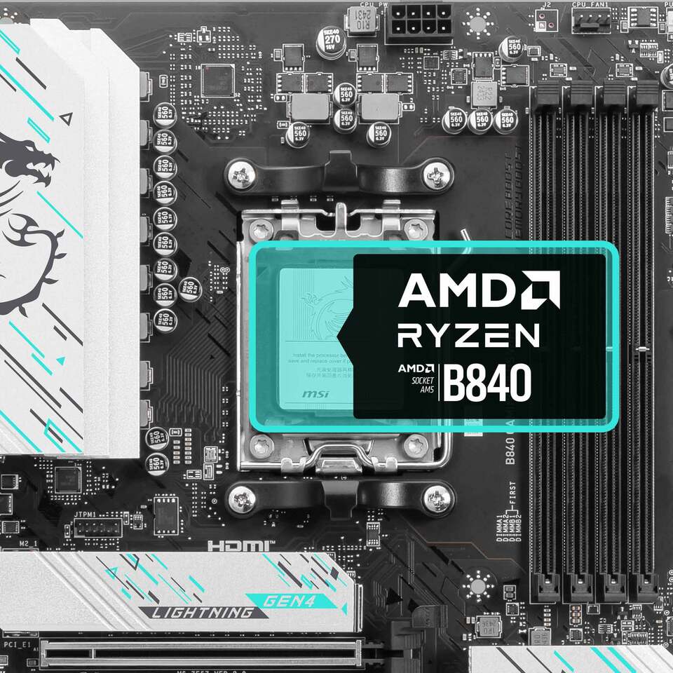 MSI AM5 ATX B840 GAMING PLUS WIFI Motherboard | Computer Alliance