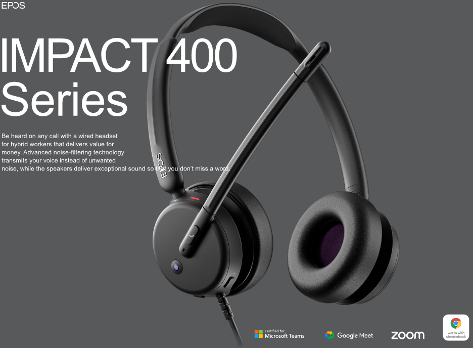 EPOS Impact 460 Wired USB-A/USB-C Stereo Headset | Computer Alliance