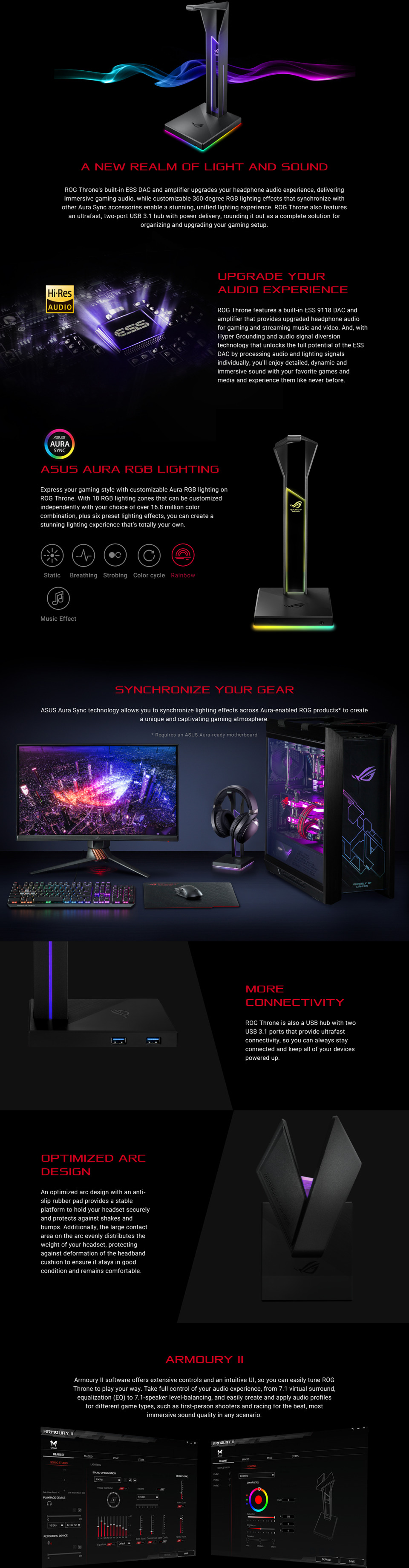 ASUS ROG THRONE Gaming Headset Stand | Computer Alliance