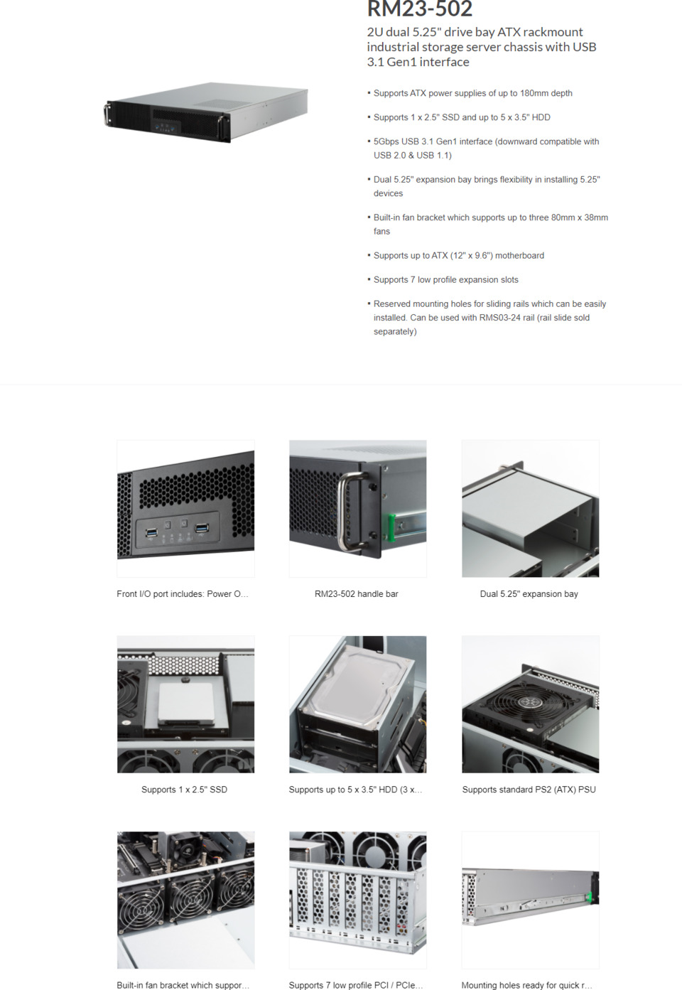 SilverStone RM23-502 2U Rackmount Case | Computer Alliance
