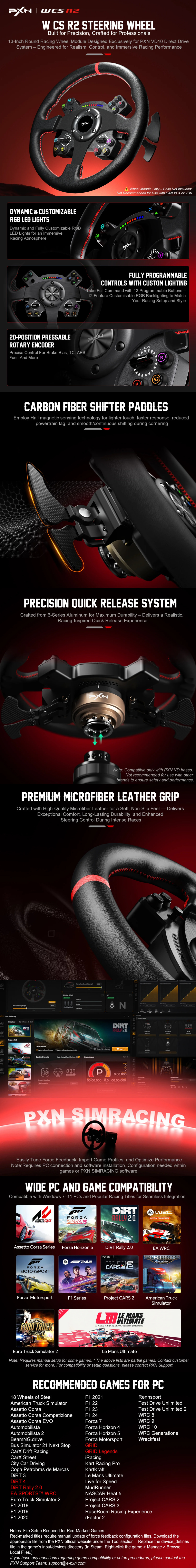 PXN W CS R2 Racing Wheel | Computer Alliance