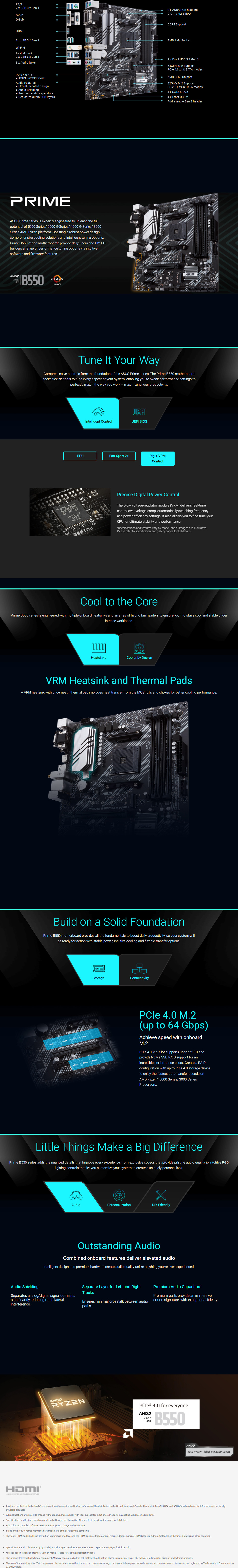 ASUS AM4 MicroATX PRIME B550M-A WIFI II DDR4 Motherboard | CA