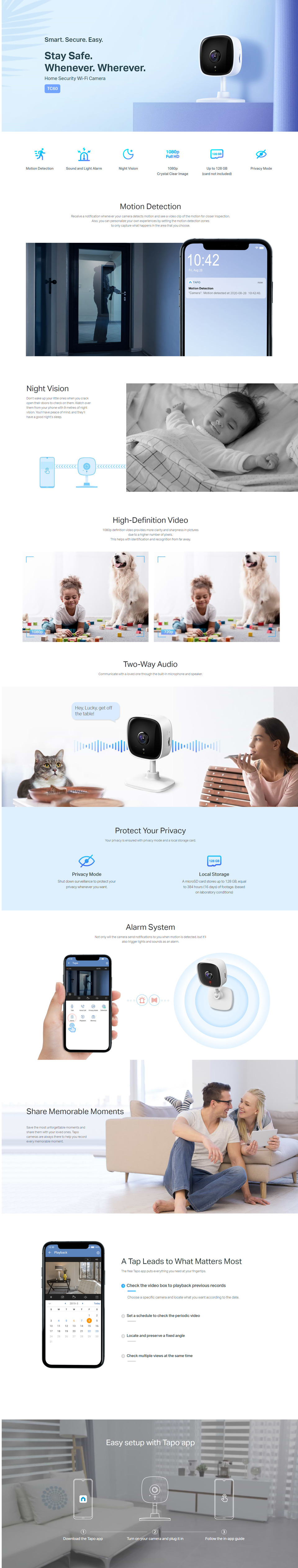 TP-Link TC60 Home Network Wireless Camera | Computer Alliance