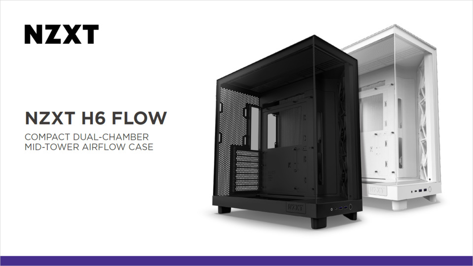 NZXT ATX H6 Flow RGB Edition Case White CC-H61FW-R1 | Computer Alliance