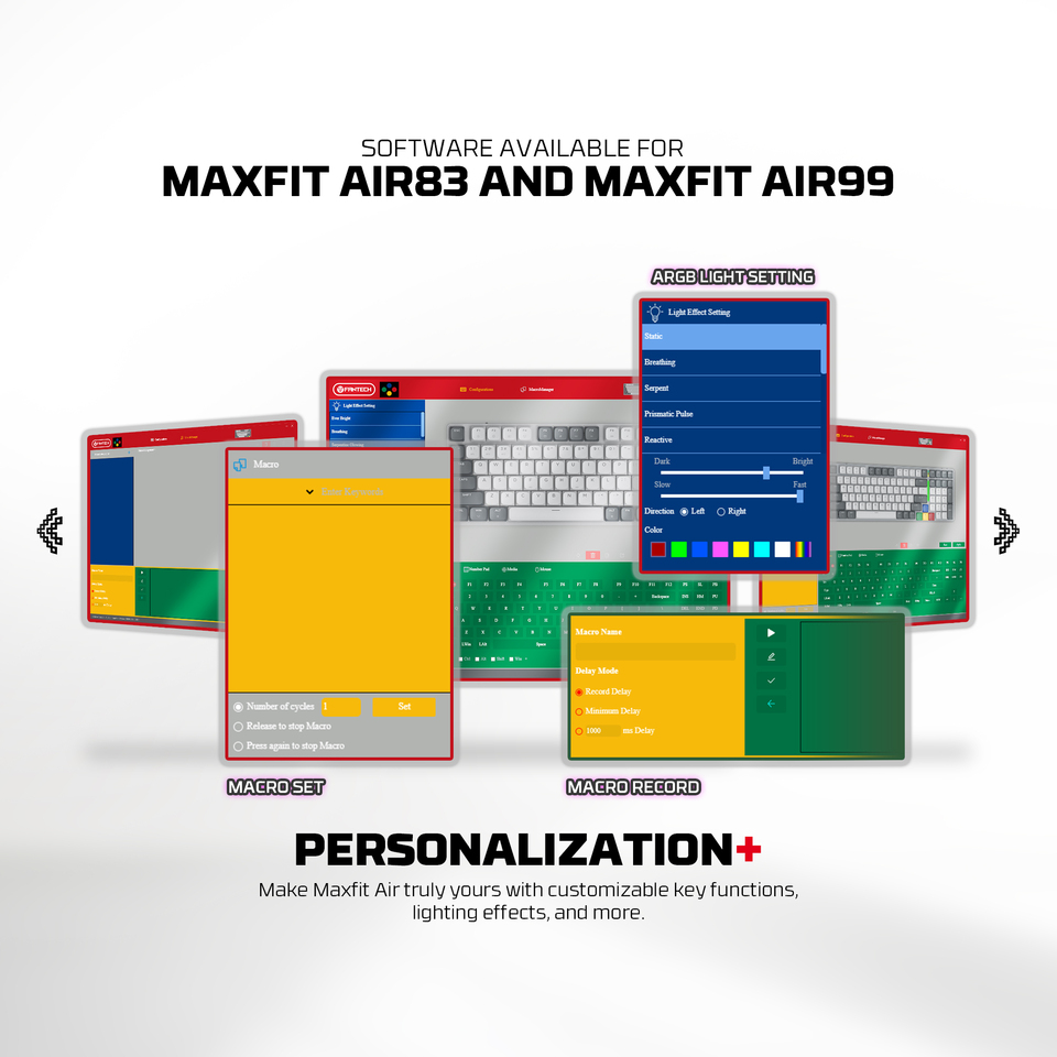 Fantech MK916 SUPER MAXFIT AIR99 95 Wireless Low Profile Linear Switch ...