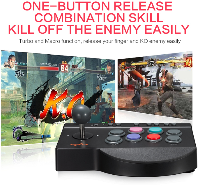 PXN-0082 Arcade Fighting Stick Black | Computer Alliance