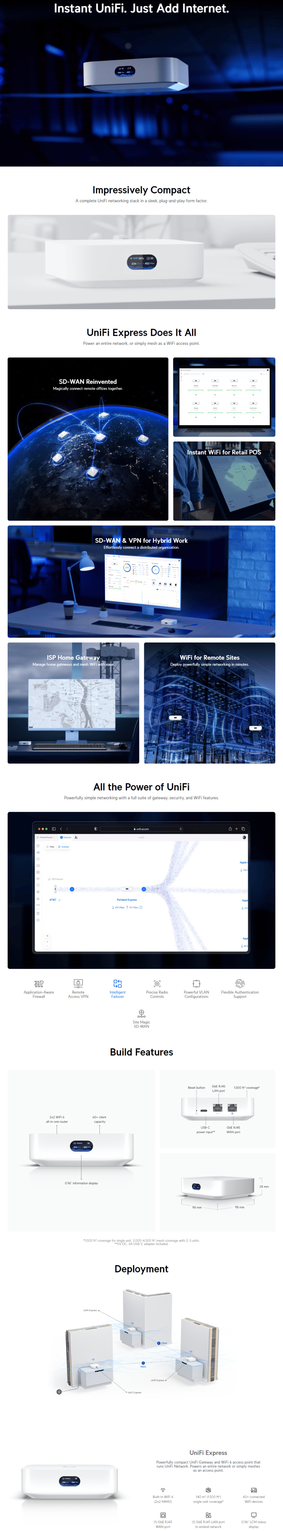 Ubiquiti UX UniFi Express WiFi 6 Router/Access Point | Computer Alliance