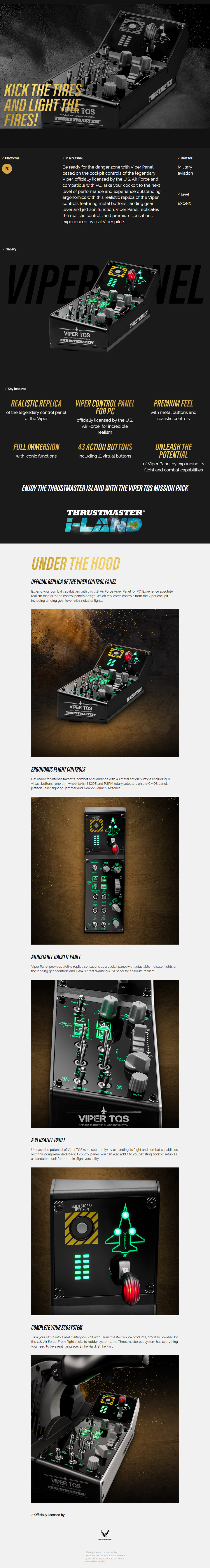 Thrustmaster VIPER Panel | Computer Alliance