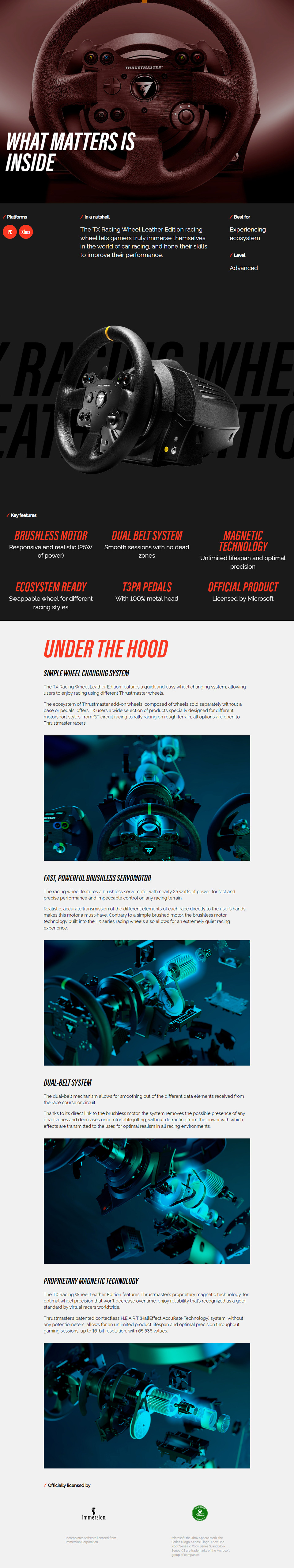 Thrustmaster TX RW Leather Edition | Computer Alliance