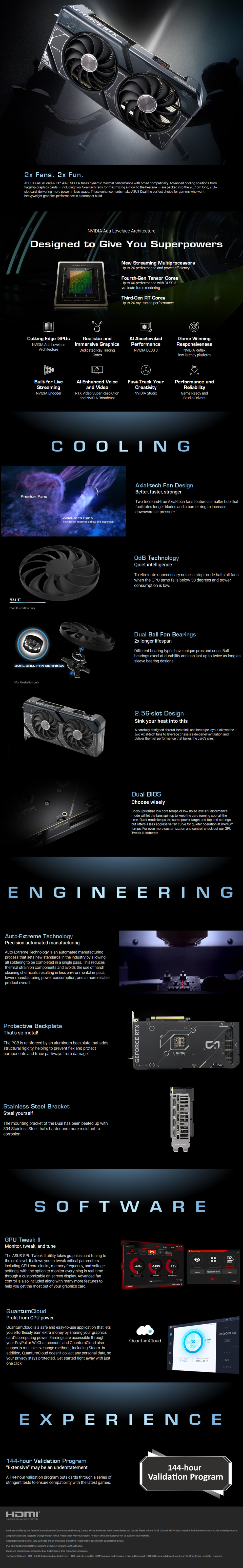 ASUS RTX 4070 Super 12GB DUAL Graphics Card | Computer Alliance