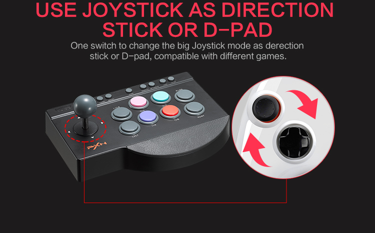 PXN-0082 Arcade Fighting Stick Black | Computer Alliance