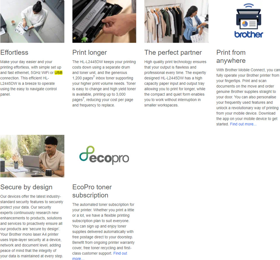 Brother HL-L2445DW Wireless Mono Laser Printer | Computer Alliance