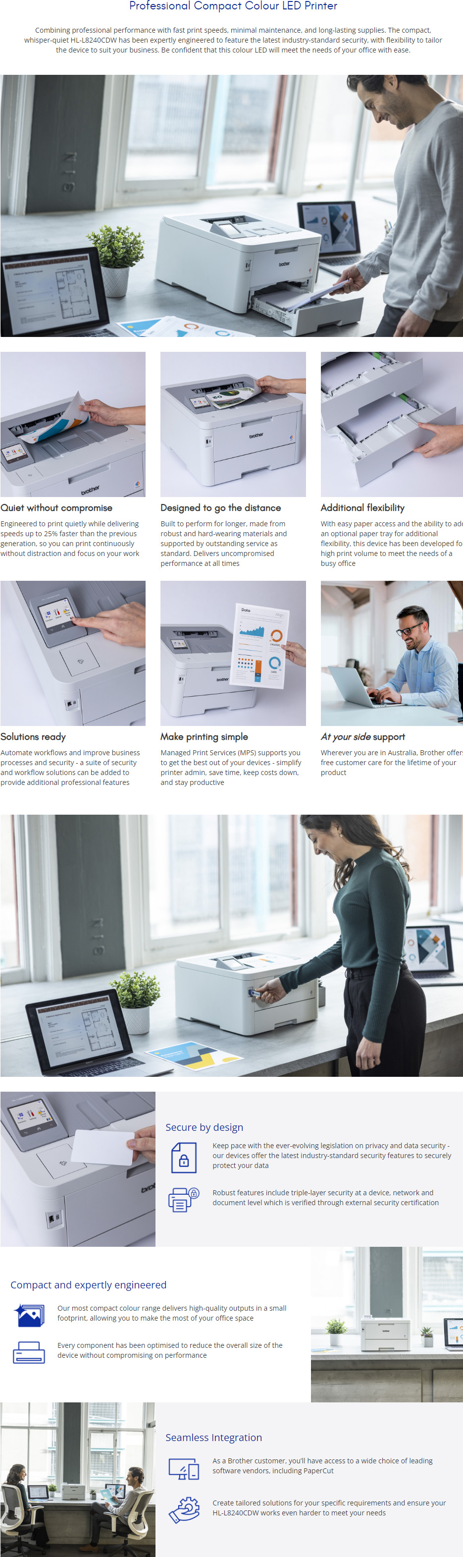 Brother HL-L8240CDW Professional Wireless Colour Laser LED Printer | CA