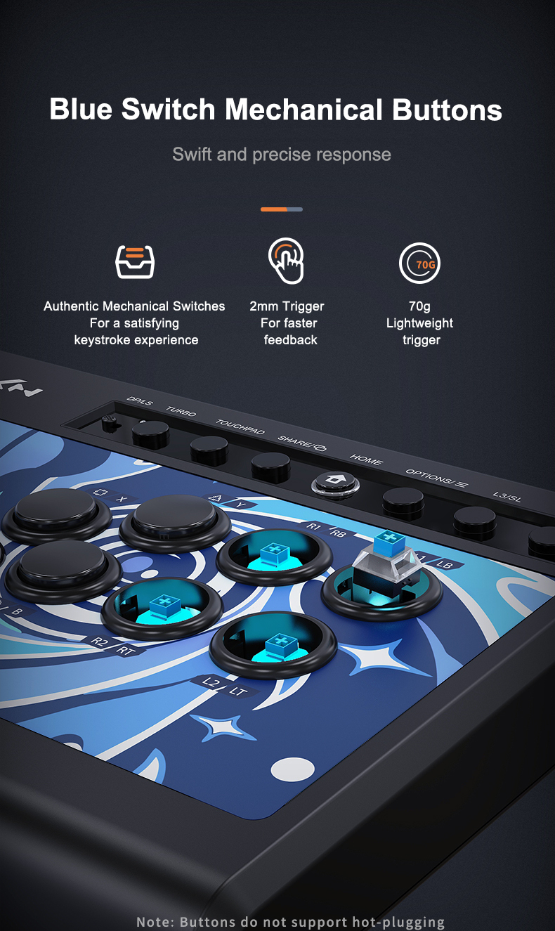 PXN-008 Arcade Fighting Stick Black | Computer Alliance