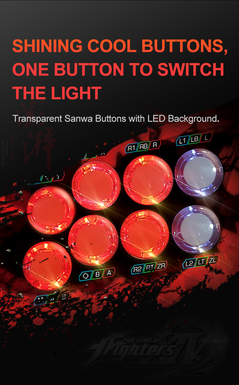 PXN-X9 Premium Arcade Flighting Stick with Sanwa Buttons | CA