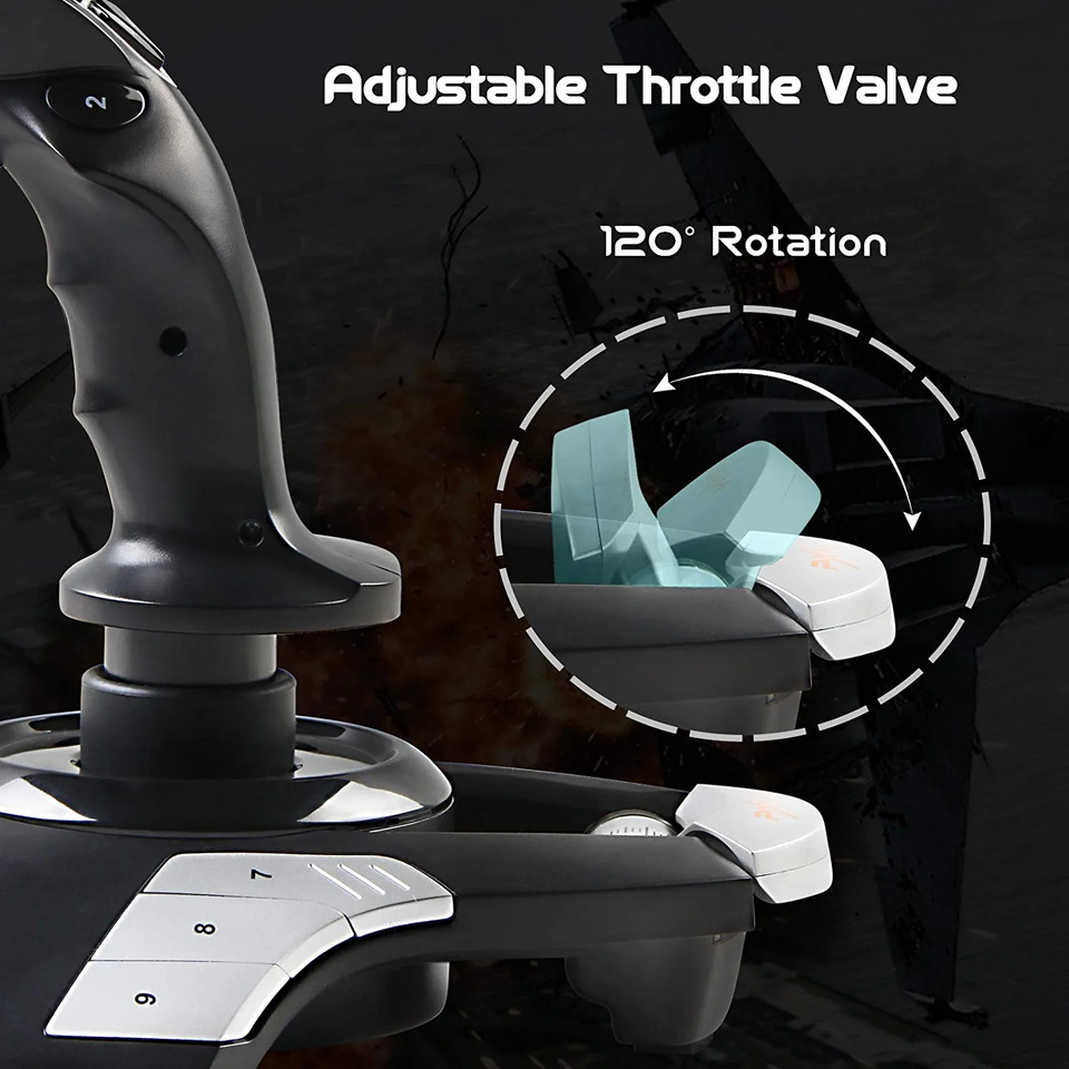 PXN-F16 Flight Joystick for PC Black | Computer Alliance