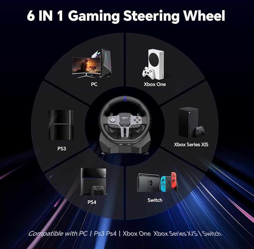 PXN V9 Gen2 Racing Wheel with Pedal and Shifter | Computer Alliance