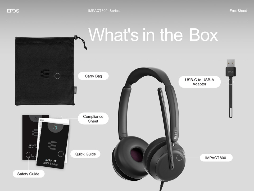 EPOS IMPACT 860T ANC Wired Headset | Computer Alliance