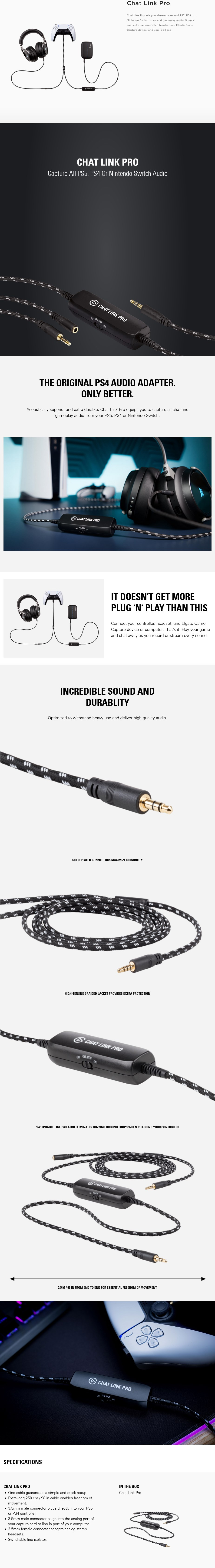 Elgato Chat Link Pro Audio Adapter 10GBC9901 | Computer Alliance