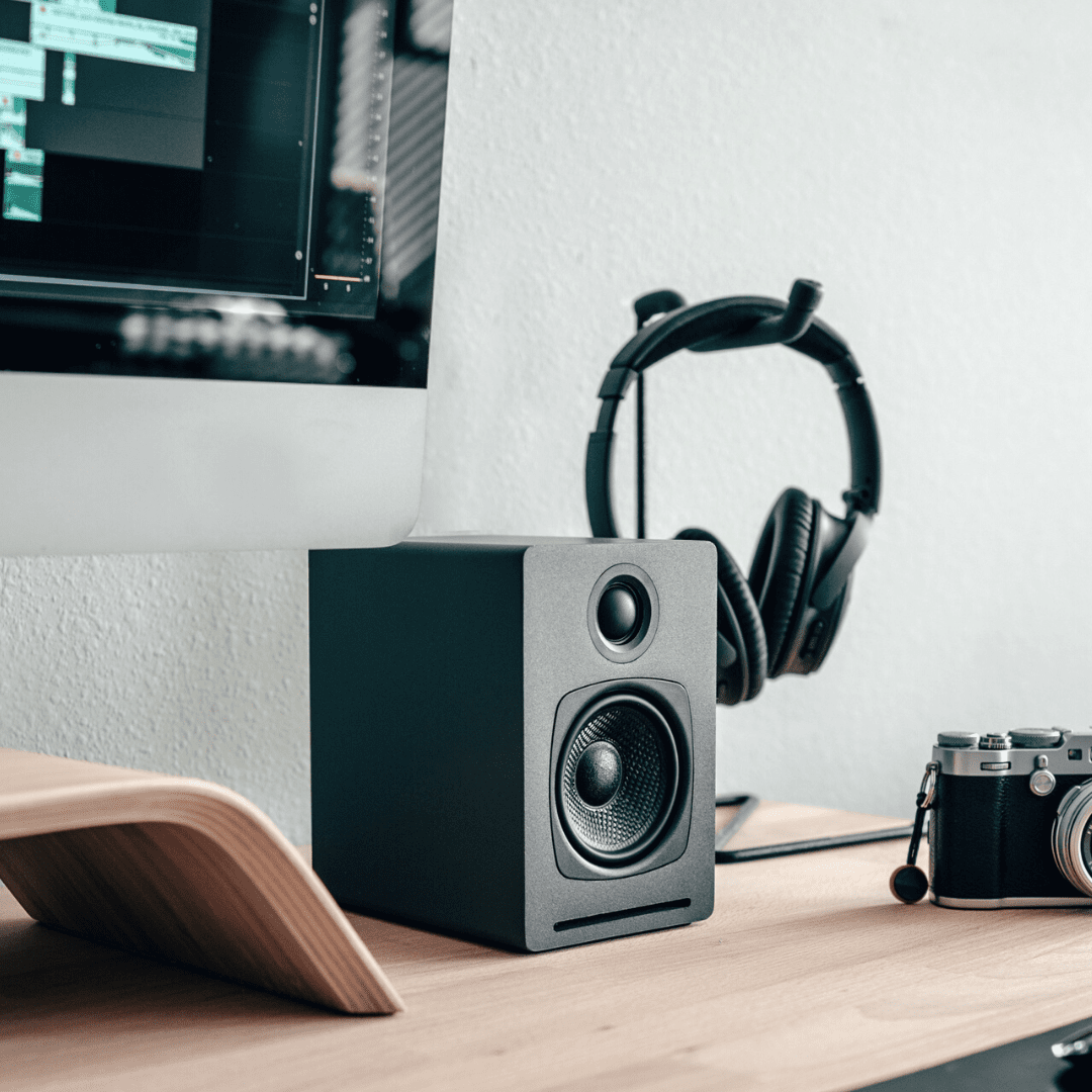 Audioengine A1-MR Wifi Desktop Speakers - Grey | Computer Alliance