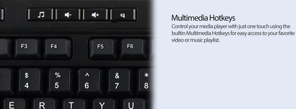 Adesso Antimicrobial Multimedia Desktop Keyboard and Mouse | CA