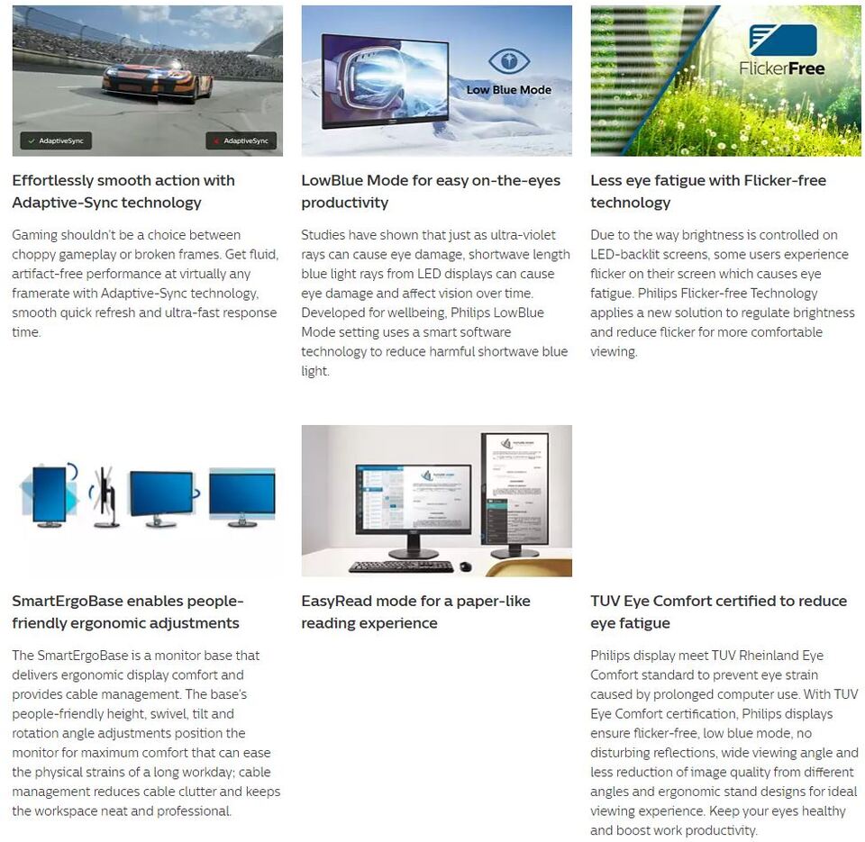 27" Philips 272S1AE FHD IPS Monitor with Height Adjust and Speakers | CA