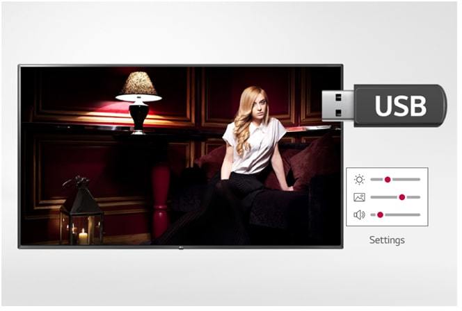 75" LG 75UT640S 4K Commercial LED TV with Speakers | CA