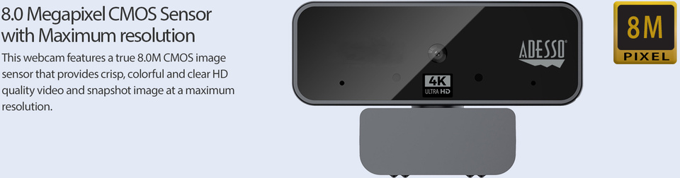 Adesso CyberTrack H6 4K Webcam ADH6 | Computer Alliance