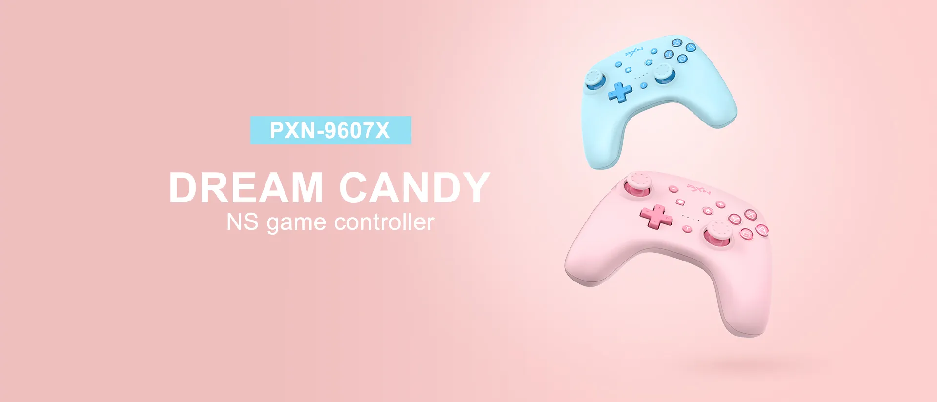 PXN-9607X Wireless Controller for Switch Sakura Pink | Computer Alliance
