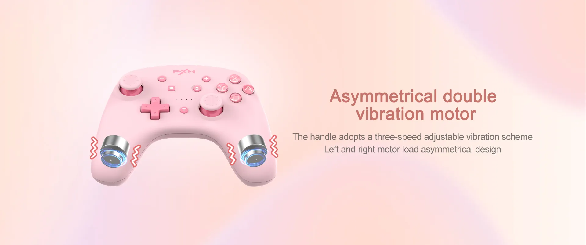 PXN-9607X Wireless Controller for Switch Sakura Pink | Computer Alliance