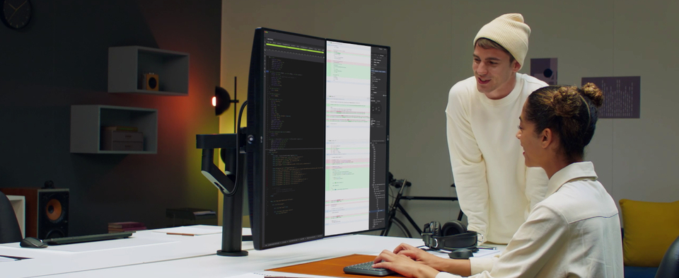 Dual 27" LG 27QP88D-BS QHD IPS Ergo Monitor | Computer Alliance