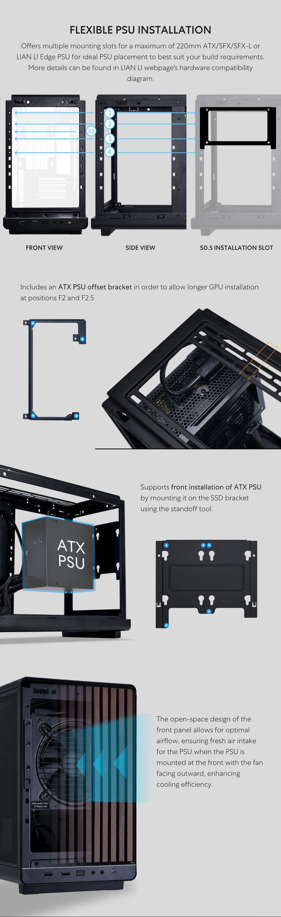 Lian Li DAN-A3 MicroATX Chassis Black Wood Edition | Computer Alliance