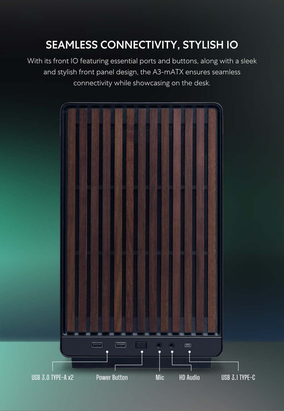 Lian Li DAN-A3 MicroATX Chassis Black Wood Edition | Computer Alliance