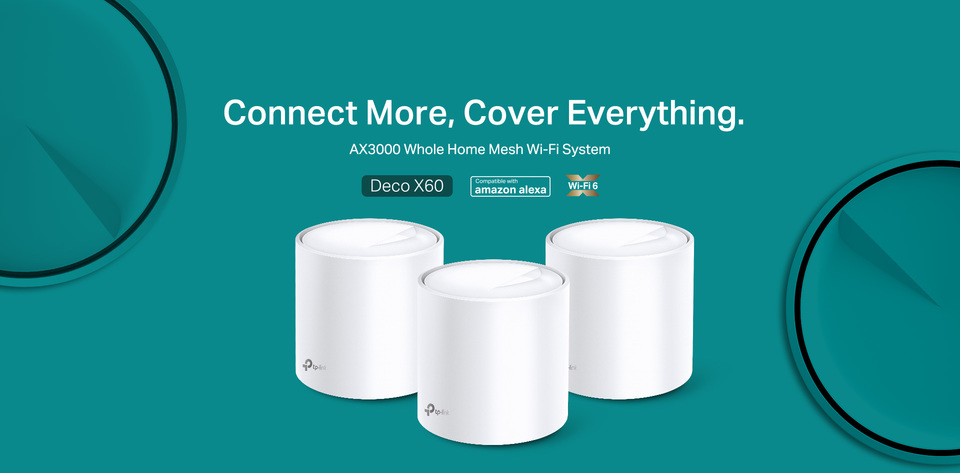 TP-Link Deco X60 3 Pack Wireless-AX3000 Whole Home Mesh System | CA